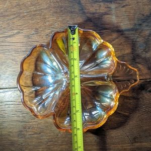 Carnival | Dining | Carnival Glass Marigold 3 Part Clover Shape Dish ...